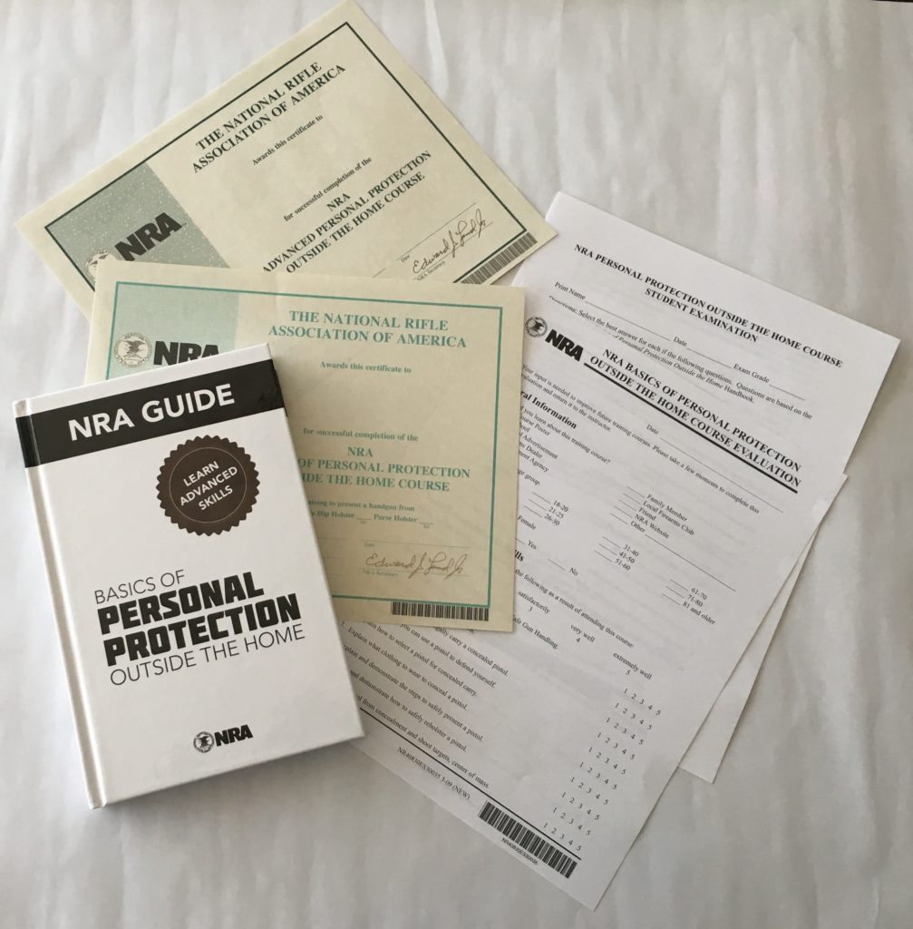 NRA Basics Of Personal Protection Outside The Home Course – Liberty Defense